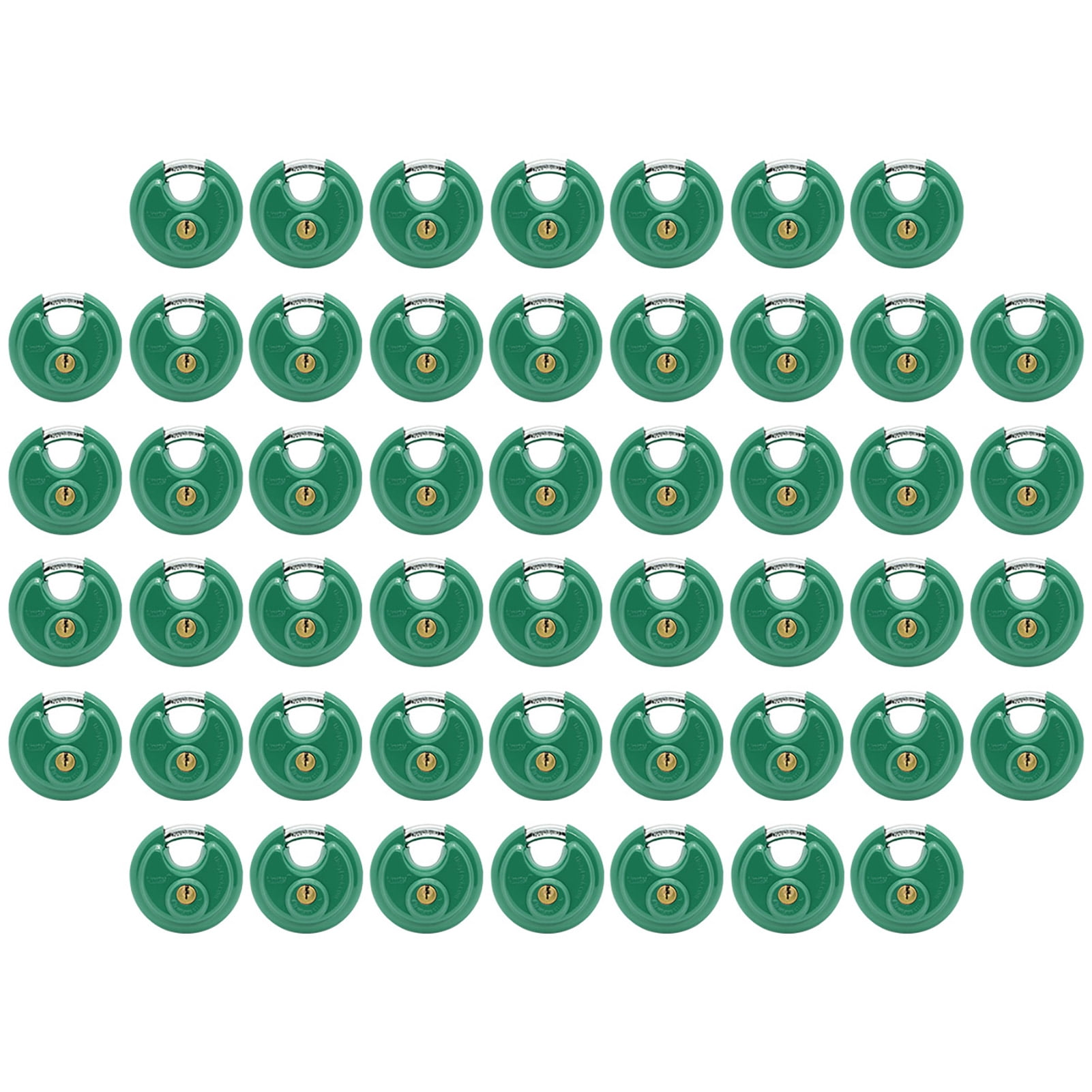 Unity Same Keyed Green Disc Padlock 2-3/4" (70mm) Premium self Storage ...