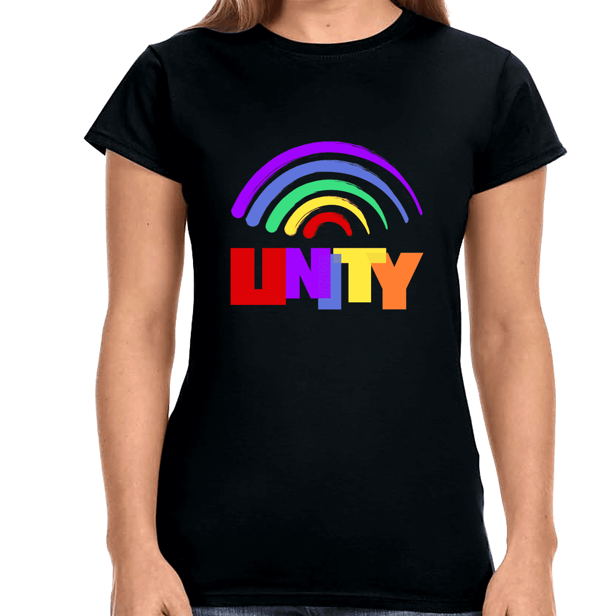 Unity Shirt LGBT Pride Rainbow Flag Gay Lesbian Pride Ally Womens ...