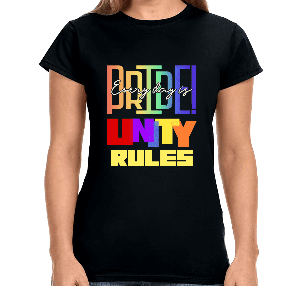 Unity Shirt LGBTQ Pride Rainbow Flag Lesbian Gay Pride Ally Women Tops ...