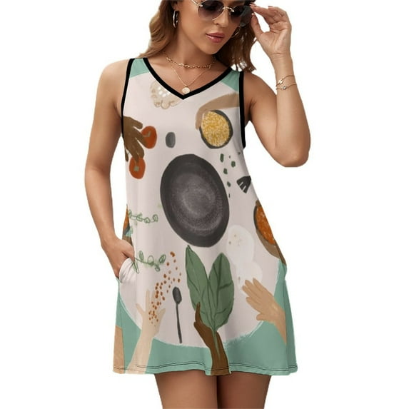 Unity Through Diversity And Community Square Neck Dress Sweet Summer ...