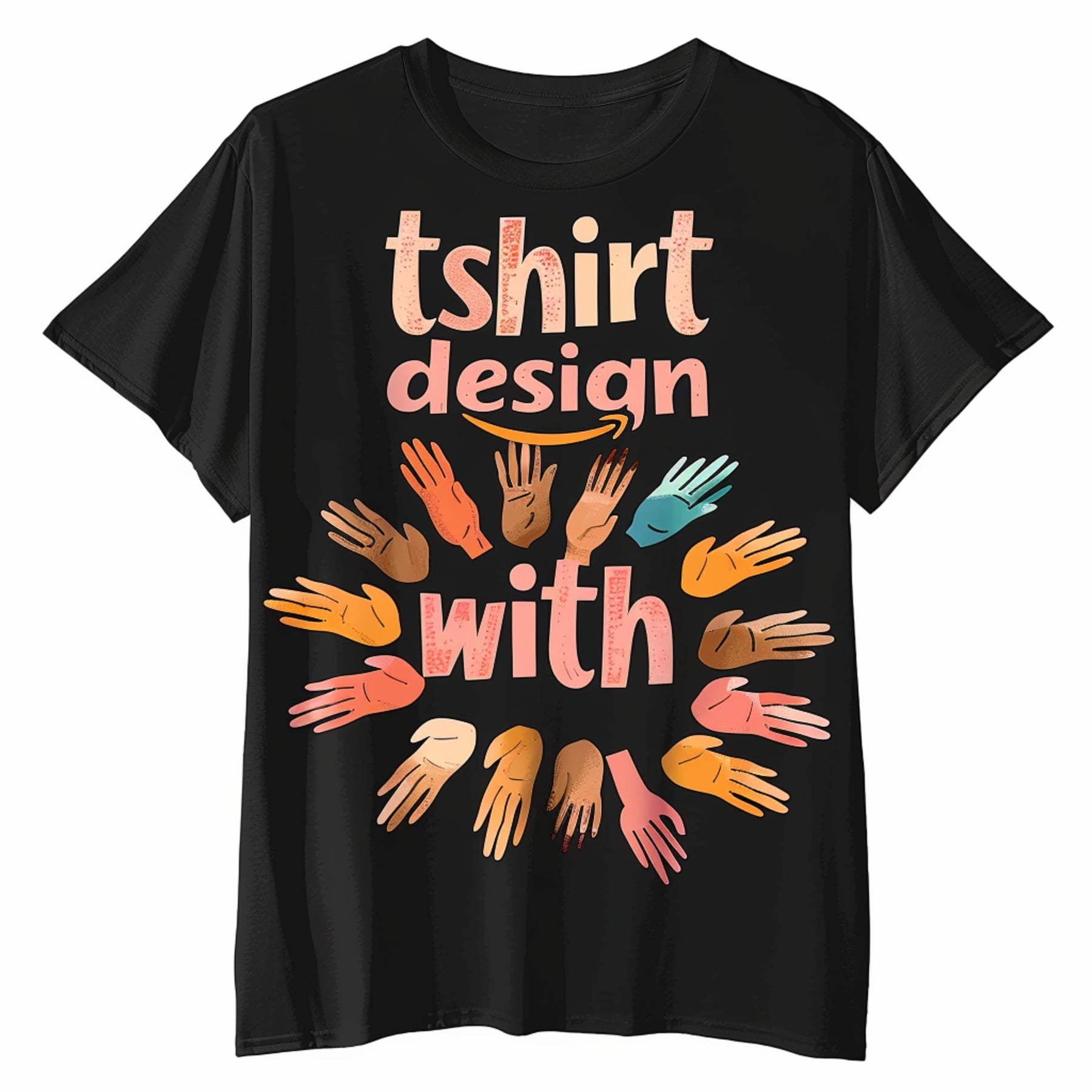 Unity in Kindness: Diverse Hands Holding Up Together Modern Minimalist ...