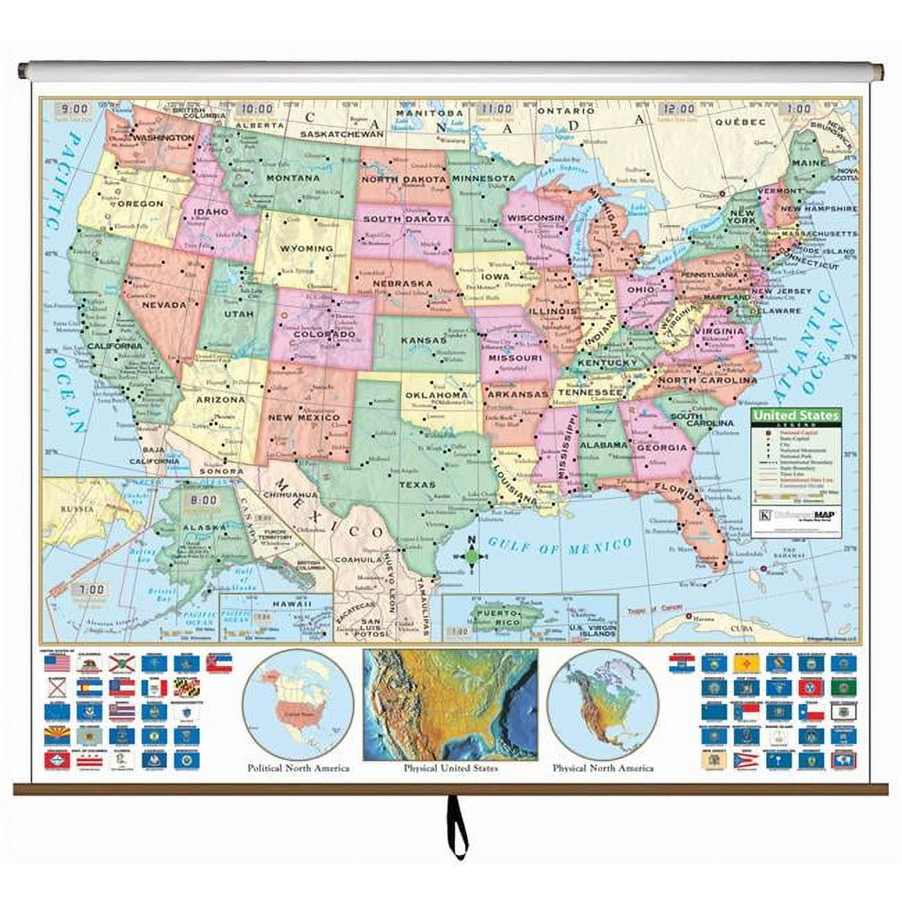 Univarsal 911401430001-63x54-LAM 63 x 54 in. United States Primary ...
