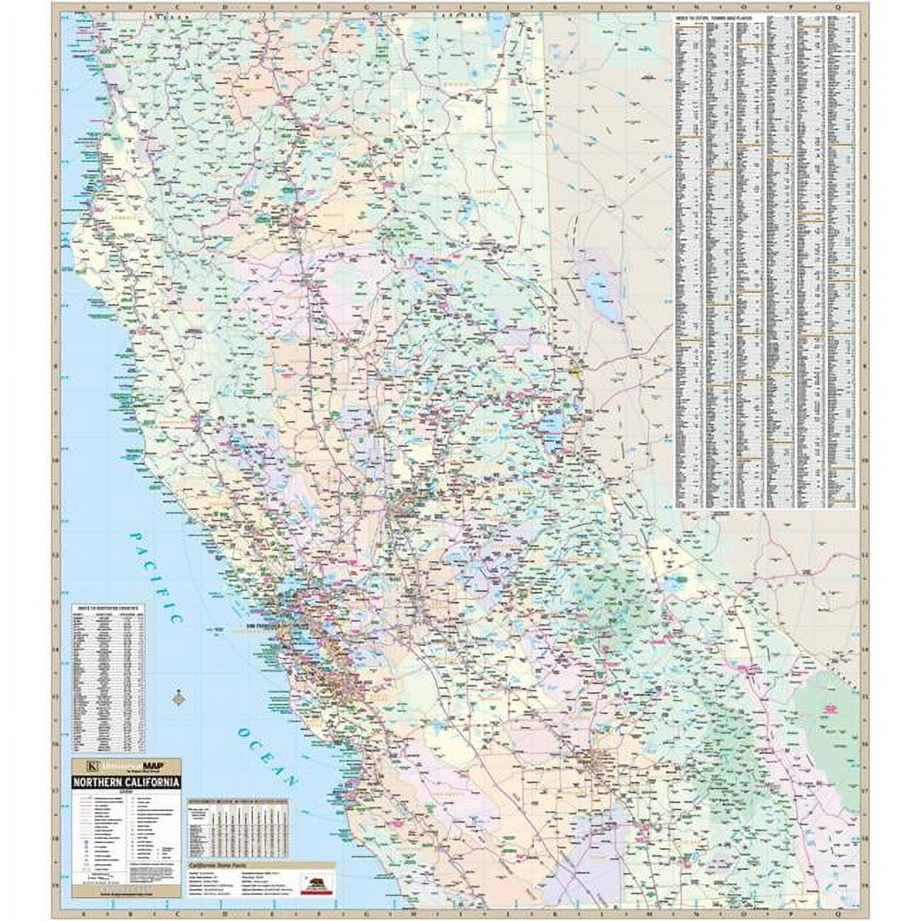 Univarsal 911640410002-54x61-PPR 54 x 61 in. California State North ...