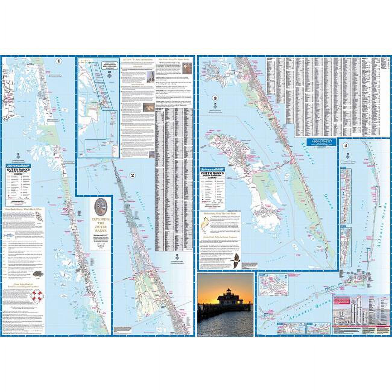 Univarsal 911843214011-77x59-LAM 77 x 59 in. Outer Banks, North ...
