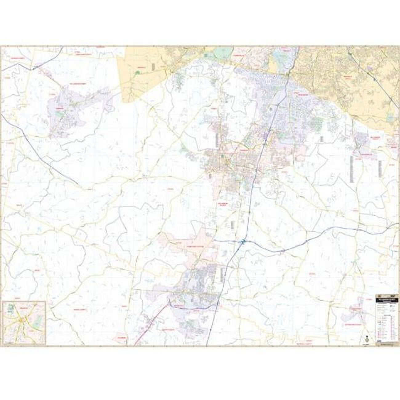 Univarsal 911844114013-72x54-LAM 72 x 54 in. Williamson County ...