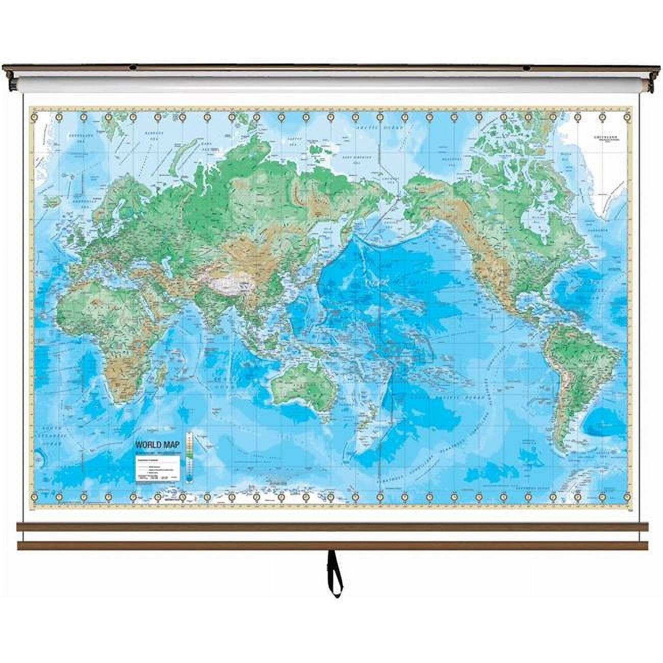 Univarsal 929100011001-63x59-BB4 63 x 59 in. 4-Map Advanced Physical ...