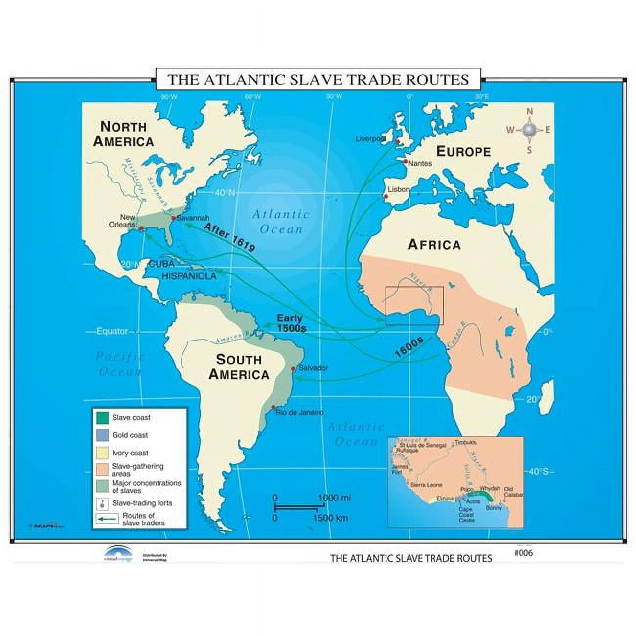 Univarsal 931000061006-46x37-LAM 46 x 37 in. No.006 The Atlantic Slave ...
