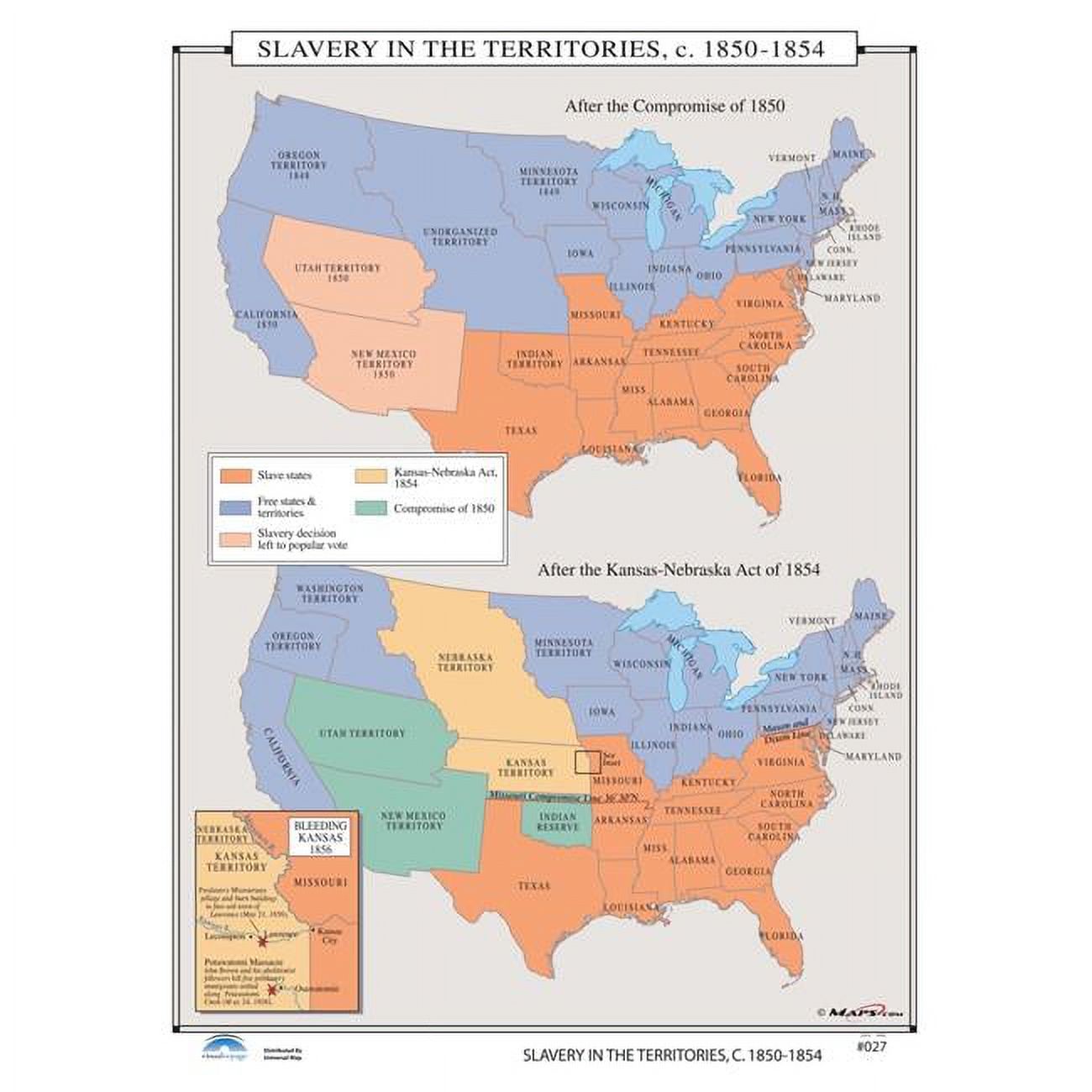 Univarsal 931000061027-36x49-RAB 36 x 49 in. No.027 Slavery in the ...