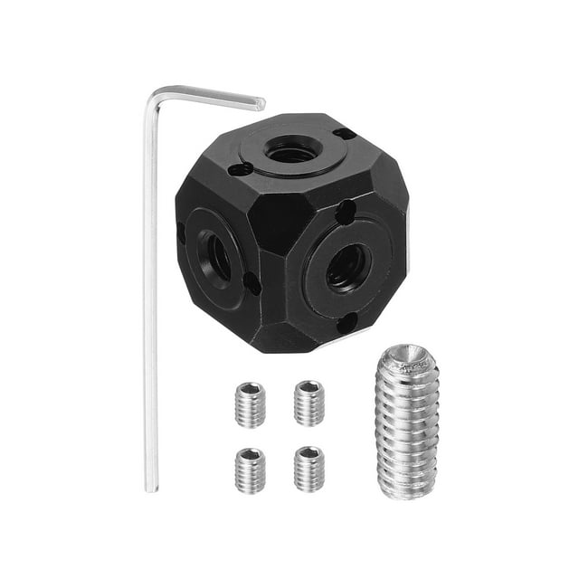 Universal 1/4" 3/8" Screw Hole Tripod Adapter Magic Cubic Mount Cube ...