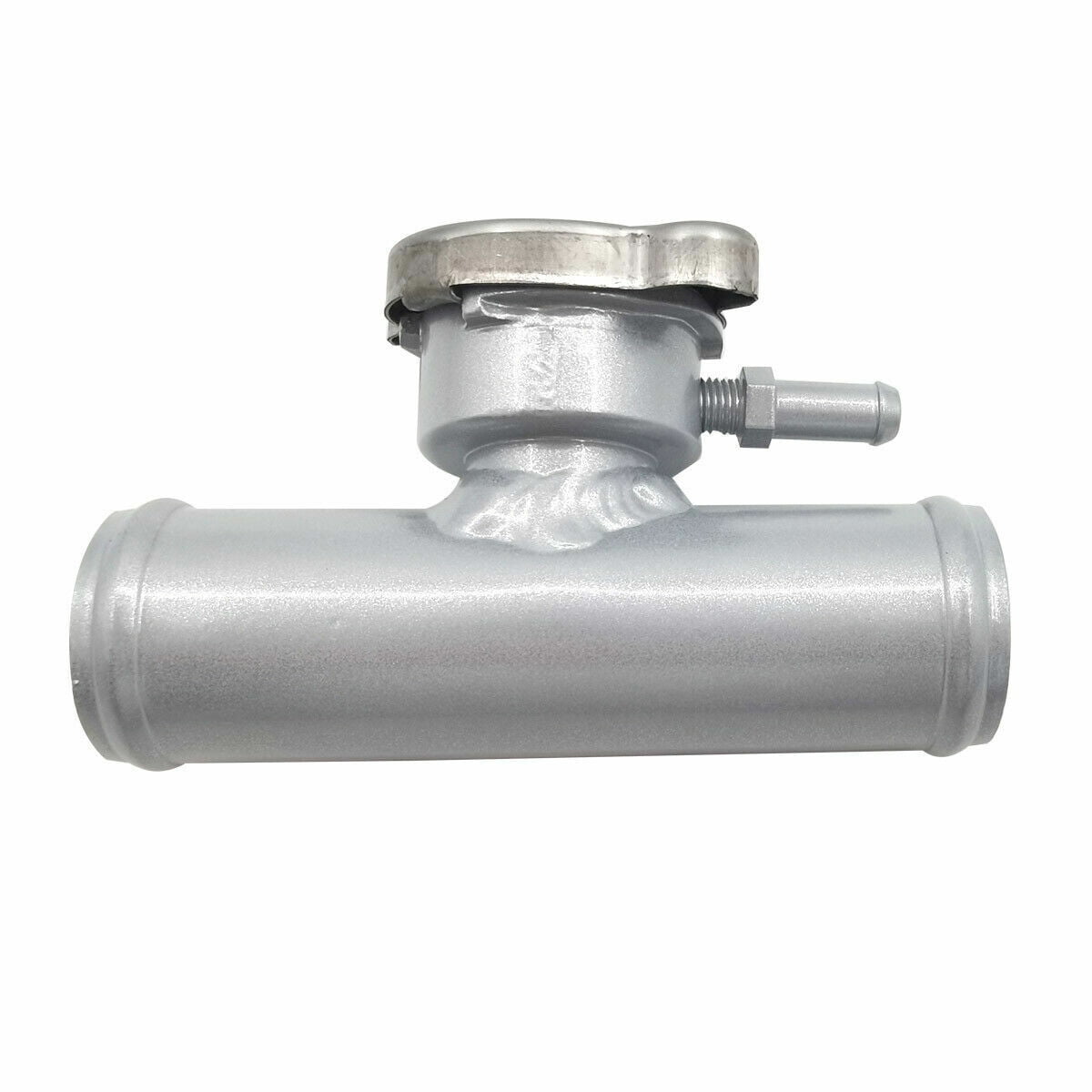 Universal 1" Hose Radiator Aluminum In line Filler Neck Pipe And cap ...