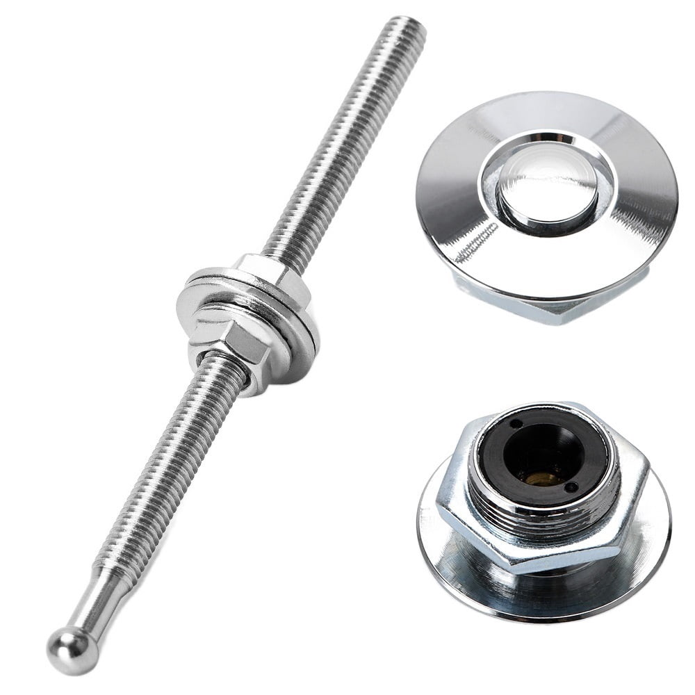 Universal 1 Piece 1.25" 32mm Aluminum Push Button Billet Hood Pins Lock ...