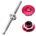 Universal 1 Piece 1.25" 32mm Aluminum Push Button Billet Hood Pins Lock ...