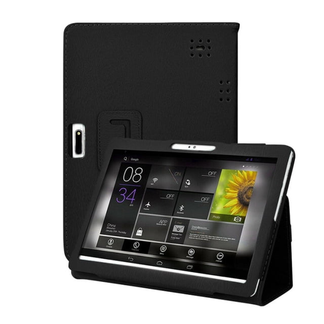 Universal 10.1" Leather Tablet Case – Adjustable Stand, Anti-Shock ...