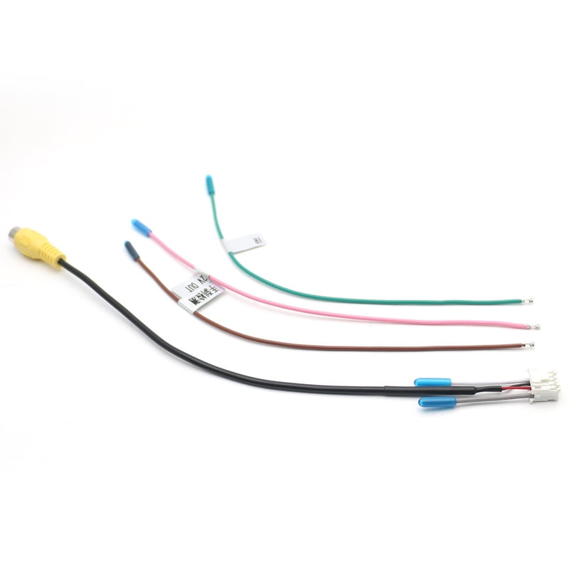 Universal 10 Pin RCA Camera Video Input Cable Adapter Wiring Connector ...