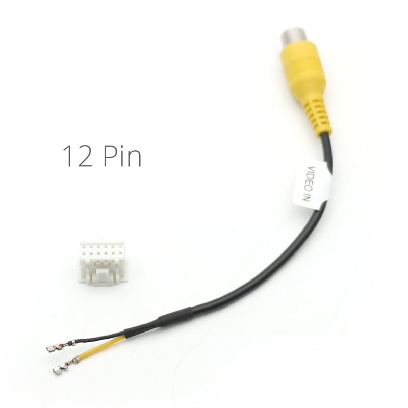 Universal 10 Pin RCA Camera Video Input Cable Adapter Wiring Connector ...