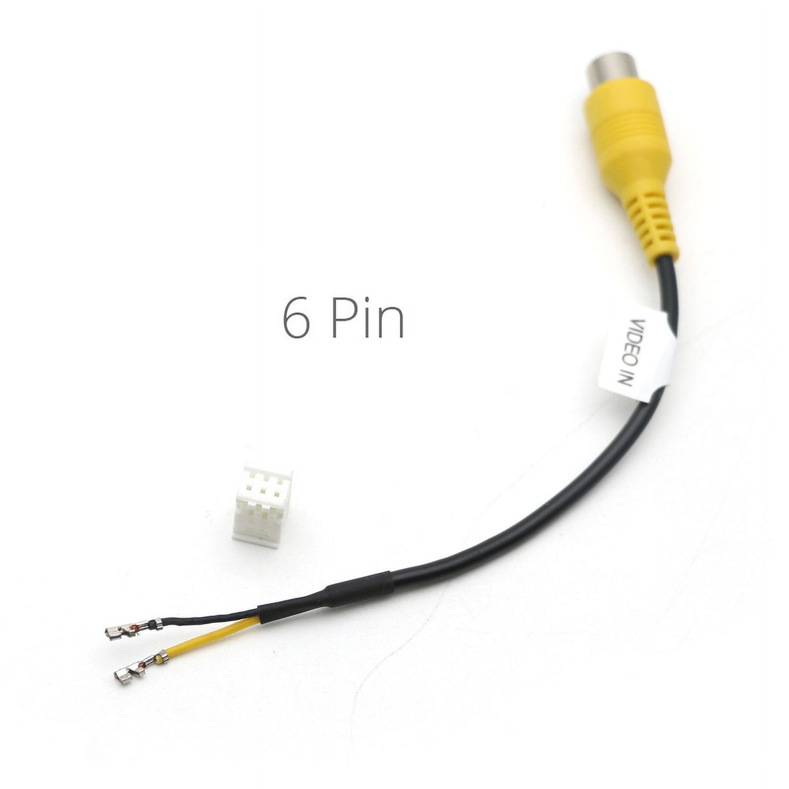 Universal 10 Pin RCA Camera Video Input Cable Adapter Wiring Connector ...