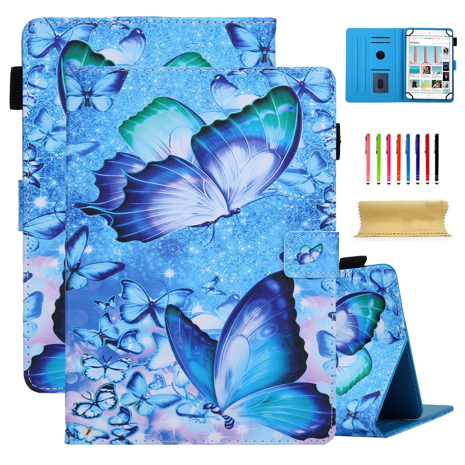 Universal 10 inch Tablet Case, Slim Folio Protective Case Cover with ...