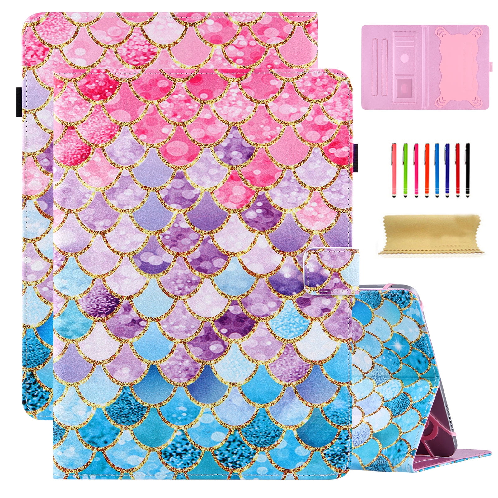 Universal 10 inch Tablet Case, Slim Folio Protective Case Cover with ...