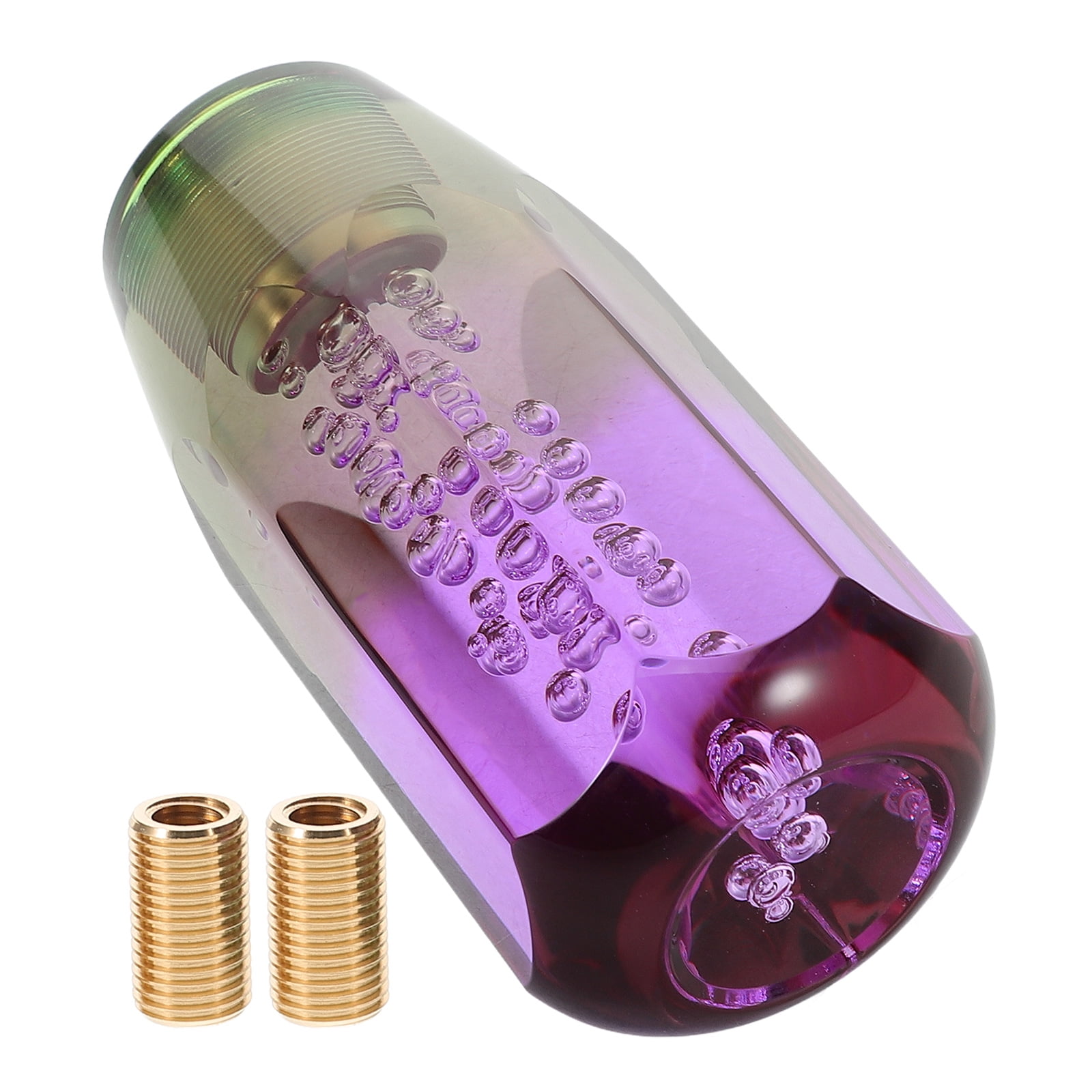 Universal 100mm Crystal Bubble Gear Shift Knob Manual Diamond Gear Handle Cool Car Interior ...