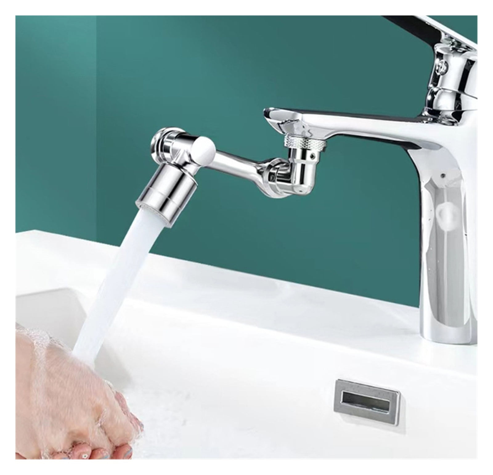 Universal 1080° Rotatable Faucet Aerator Extender Plastic Splash Filter ...