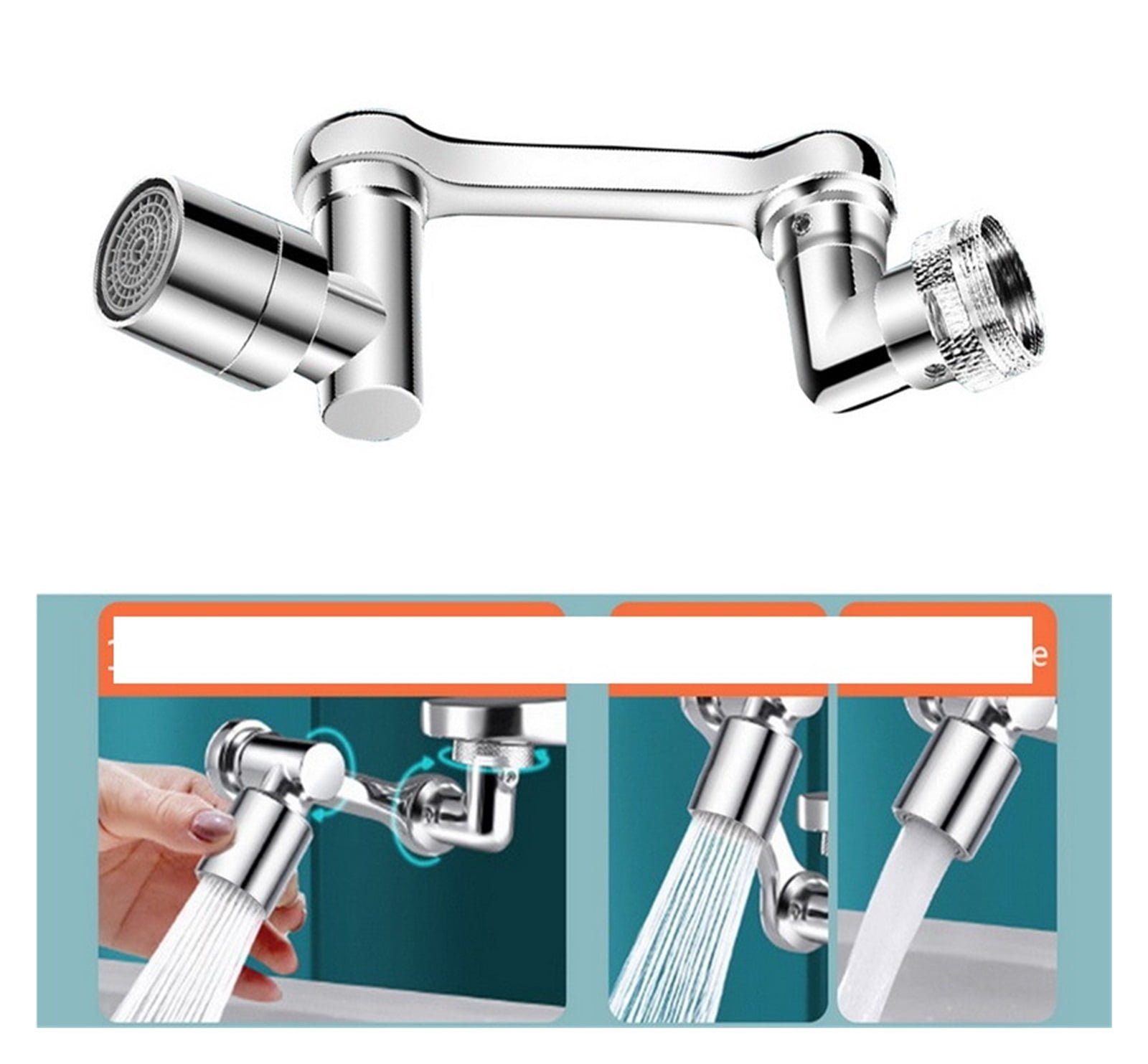 Universal 1080° Rotation Extender Faucet Aerator Plastic Splash Filter ...