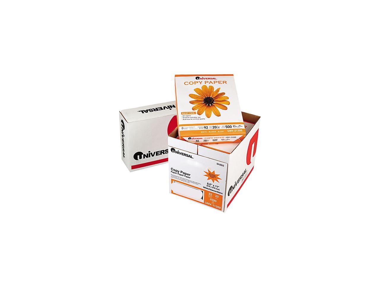 Universal UNV11289 Copy Paper Convenience Carton, 92 Brightness, 20 lbs ...