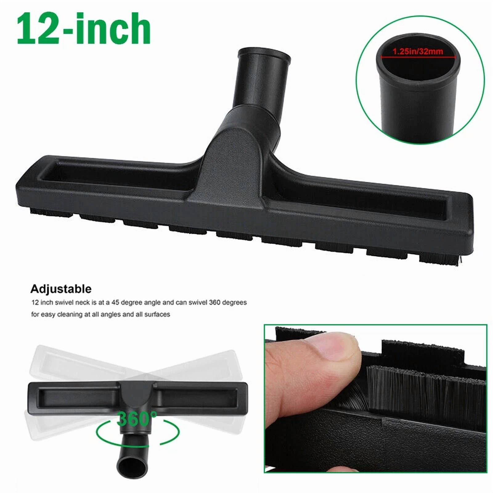 Universal 12" Vacuum Cleaner Attachment 360° Floor Brush Tool Dust ...