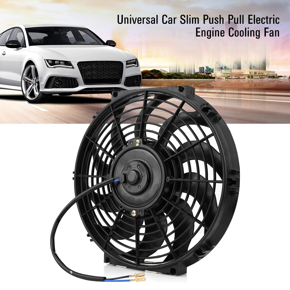 Universal 12 inch Slim Fan Push/Pull Electric Radiator Cooling Engine ...