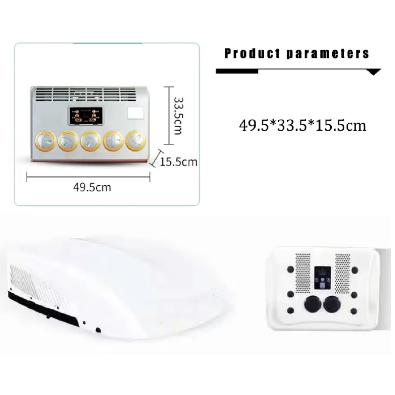 Universal 12V/24V DC Split Truck Air Conditioner Portable RV AC Van ...