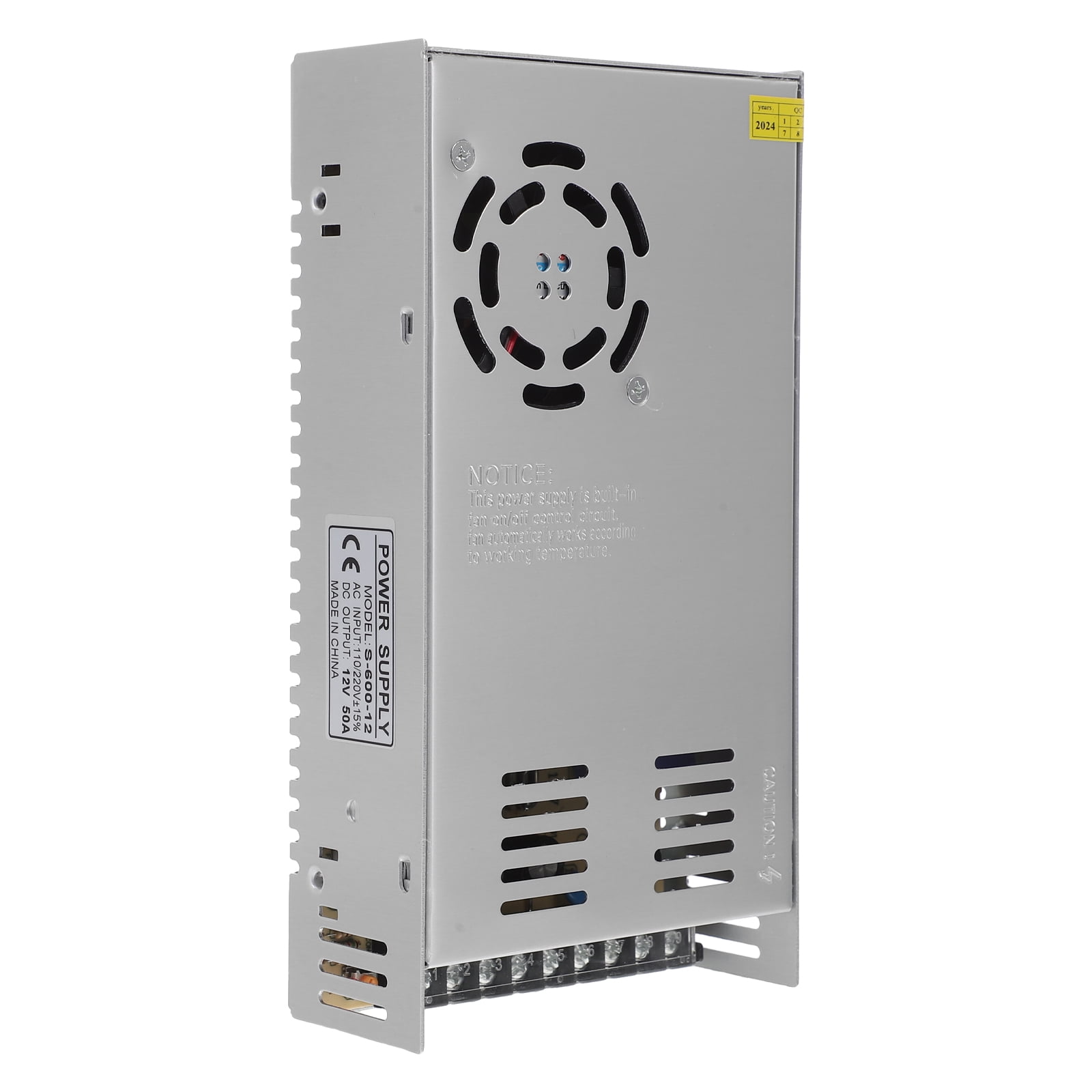 Universal 12V 50A 600W LED Strip Power Supply Silver for Car Stable ...