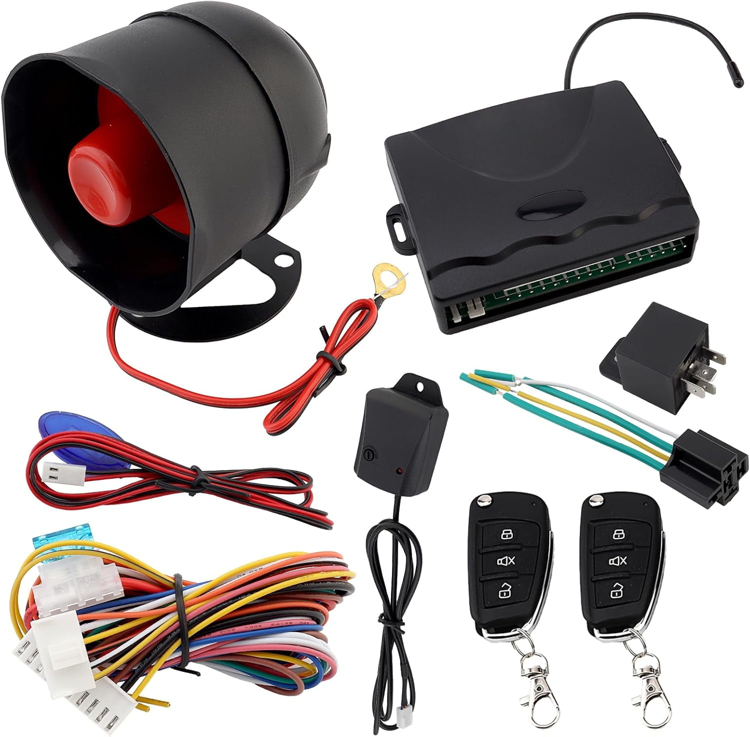 Universal 12V Auto Car Alarm Keyless Entry System with Remote Control ...