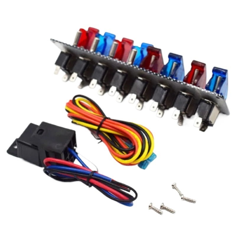 Universal 12V Car Racing Toggle Ignition Switch Panel Auto Engine Start ...