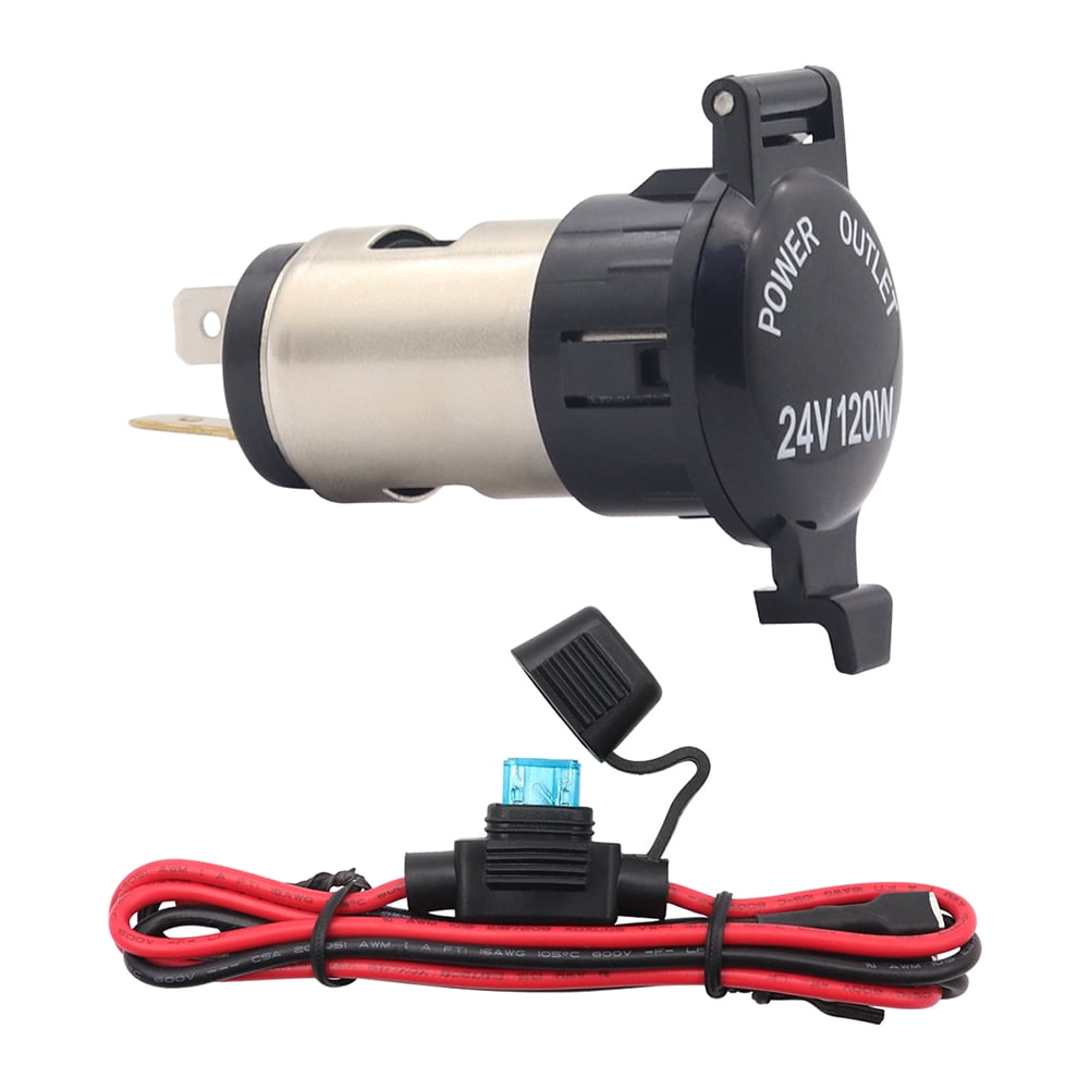 Universal 12V Cigarette Lighter Socket Power Plug Outlet Parts For Car ...