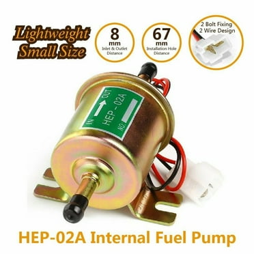 Hep-02A 12V Universal Inline Fuel Pump for Gasoline Engine, Low ...