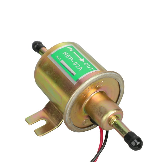 Universal 12V Electric Fuel Pump HEP-02A Gas Diesel Inline Low PSI - Walmart.com