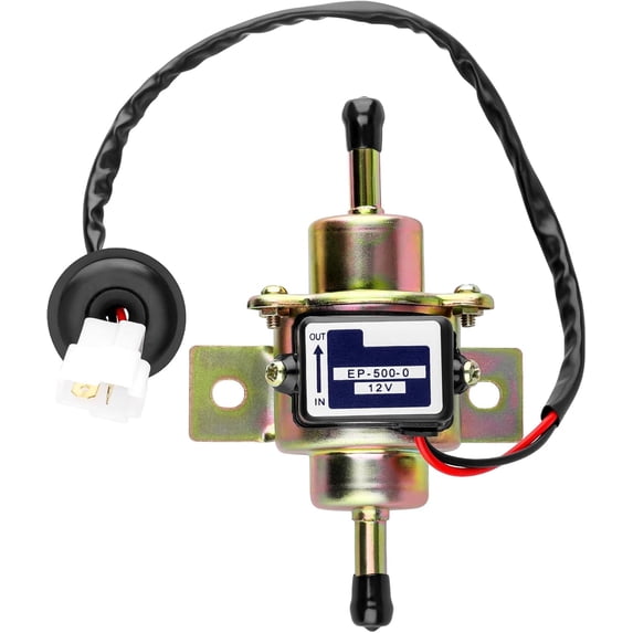 Universal 12V Low Pressure Gas Electric Fuel Pump EP-500-0 1/4 Tubing 3 ...