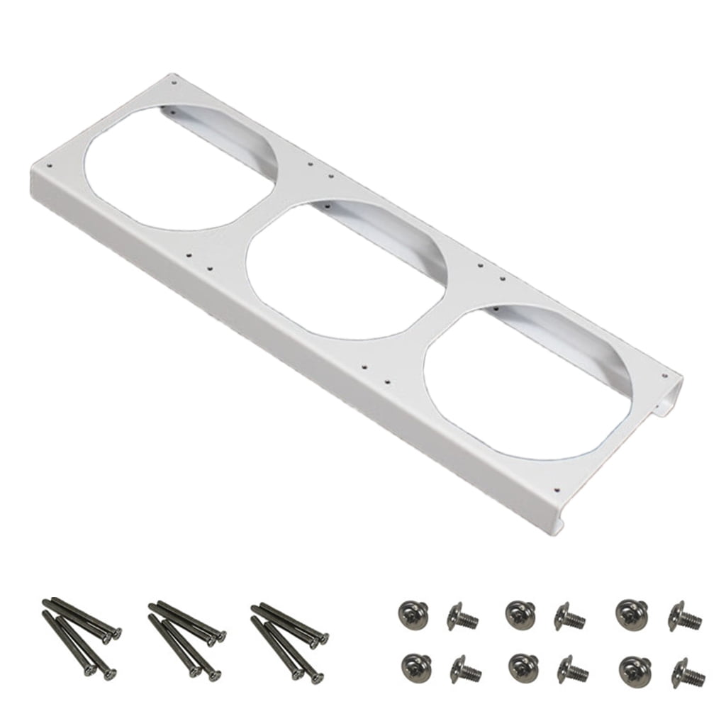 Universal 12cm PC Fan Mounting Bracket Zinc Coated Metal 25mm ...