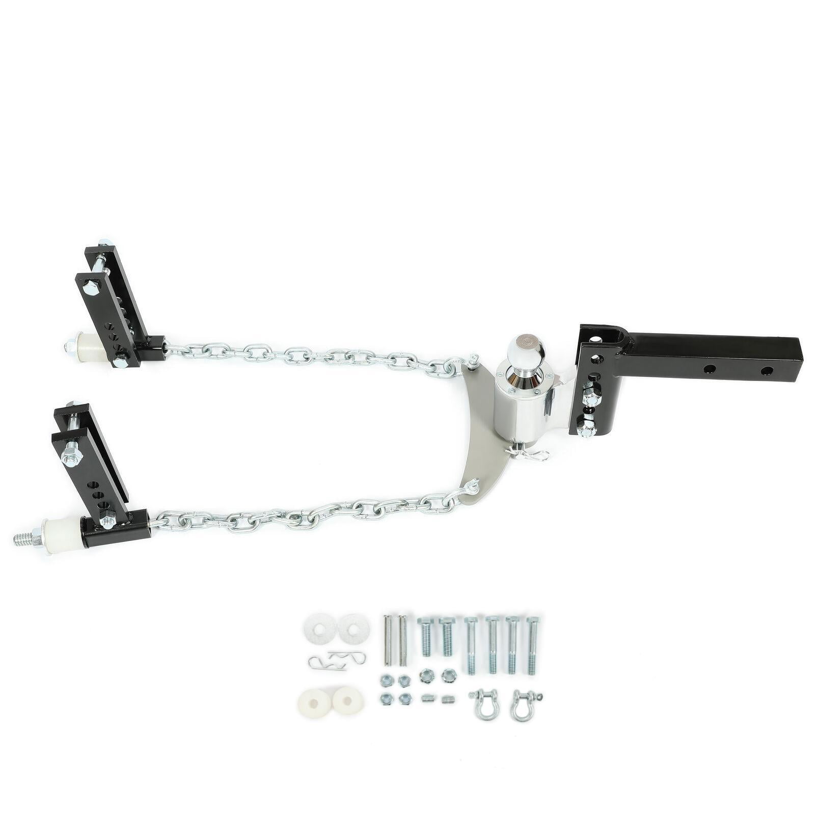 Universal 1400LB Weight Distribution Trailer Hitch For 4" Drop/Rise 2-5 ...