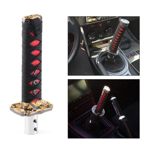 Universal 15cm Samurai Sword Gear Shift Knob Shifter Katana Metal Black ...