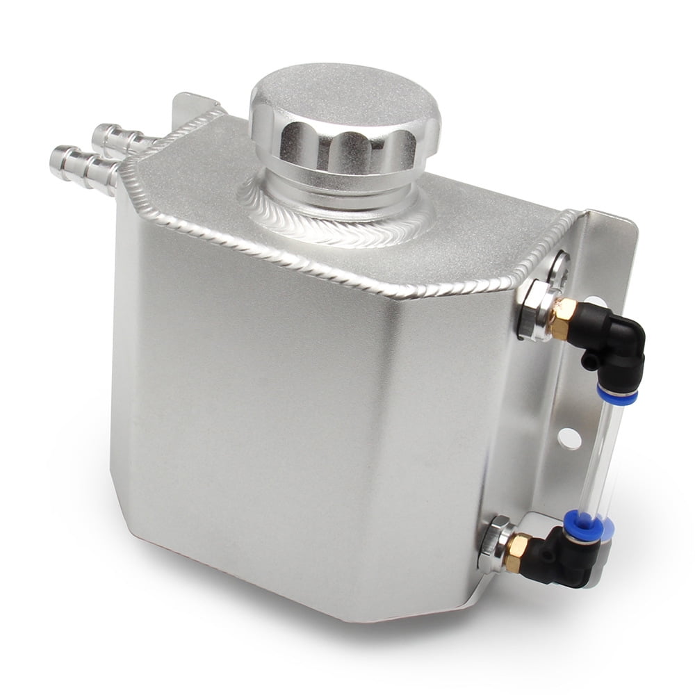 Universal 1L Alloy Engine Oil Fuel Gas Catch Can Breather Tank Bottle ...