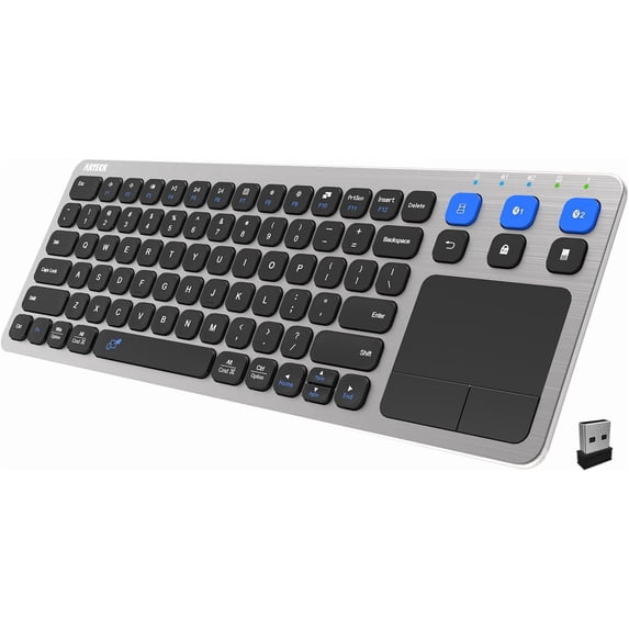 Universal 2.4G Wireless and Bluetooth Touch TV Keyboard Multi-Device ...