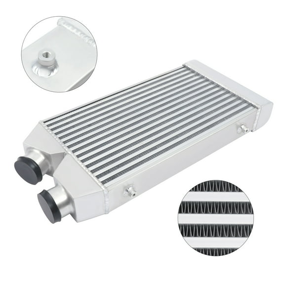 Universal 2.5" I/O One Side Turbo Front Mount Intercooler 25x11x3 FMIC ...