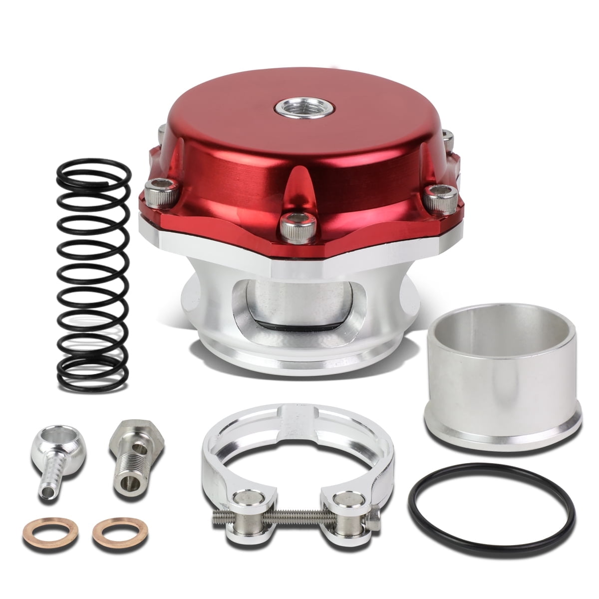 Universal 2-Inch Turbo 50mm V-Band Blow-Off Valve Kit (Red) - Walmart.com