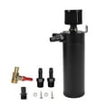 Universal 2 Port Oil Catch Can Reservoir Tank Engine Air Oil Separator With Breather Filter