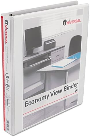 Universal 20742PK Slant-Ring Economy View Binder, 1-Inch Capacity ...