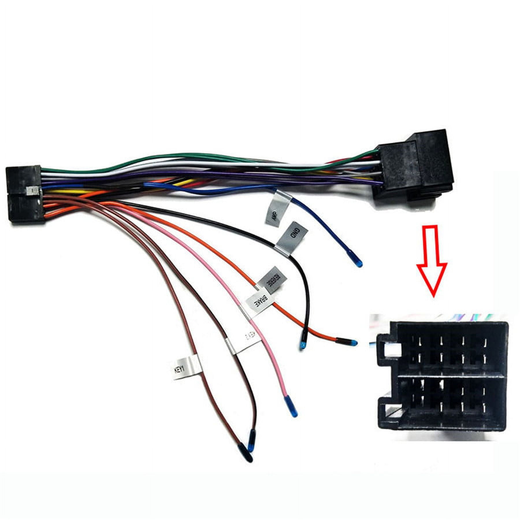 Universal 20PIN Car Stereo 1DIN 2DIN Android Radio ISO Power Cable ...