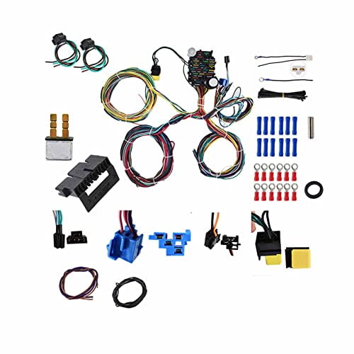 Universal 21 Circuit Wiring Harness Kit Replacement for Street Rod Hot ...