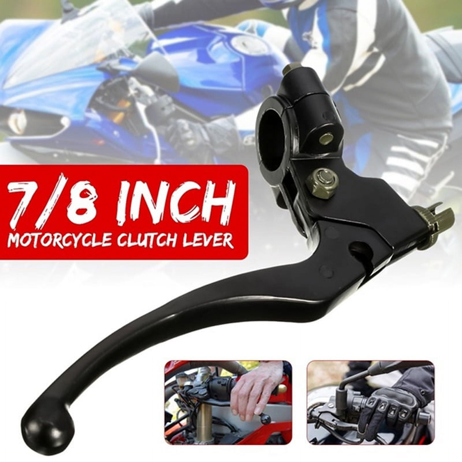 Universal 22MM 7/8 Inch Motorcycle Bikes Left Clutch Lever Handlebar ...