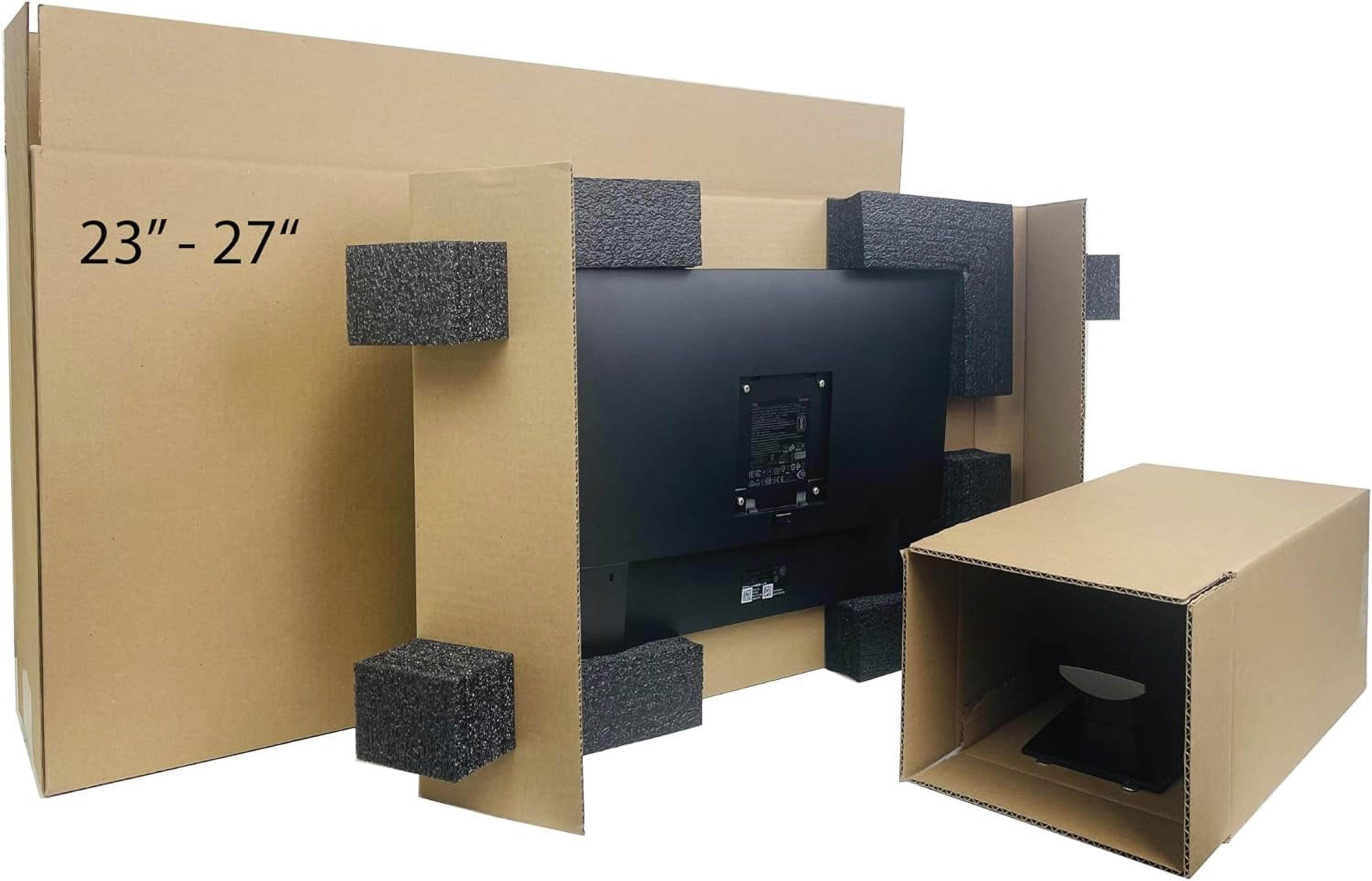 Universal 23" - 27" Monitor TV Shipping Box, Secure and Protective ...