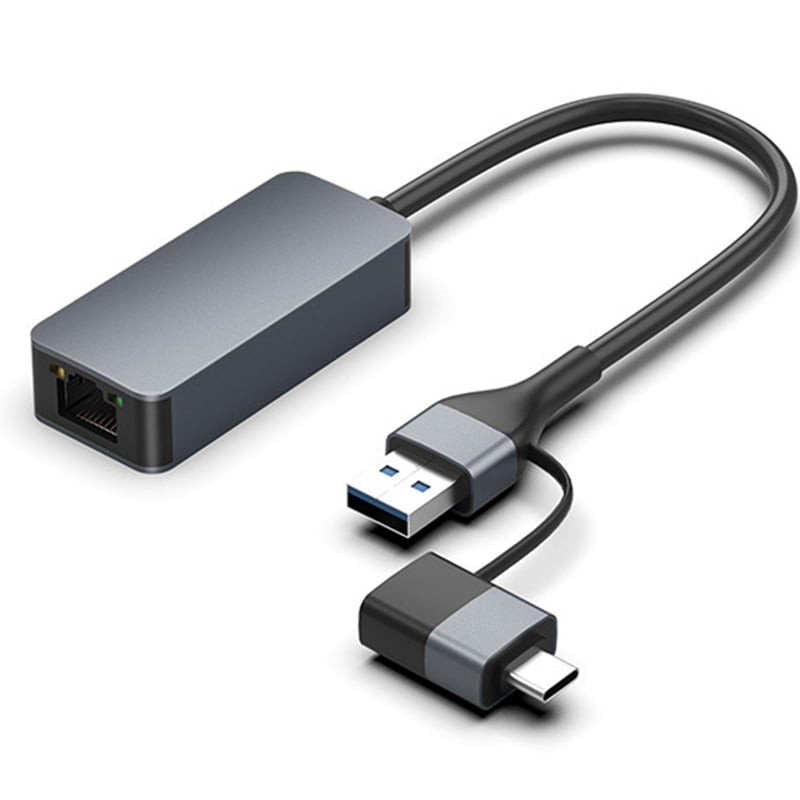 Universal 2500Mbps Network Card USB C Type-C Ethernet to RJ45 Wired ...